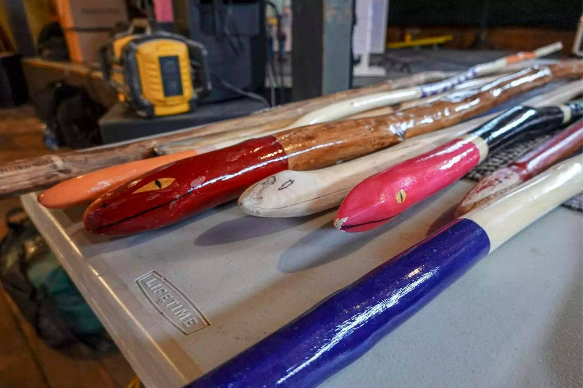 Elders teach the art of Snow Snake to a new generation