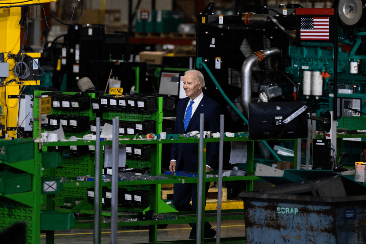 President Biden touts green energy during visit to Fridley factory